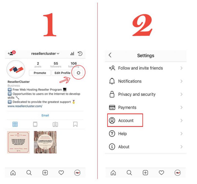 How To Create A Business Instagram Account | ResellerCluster